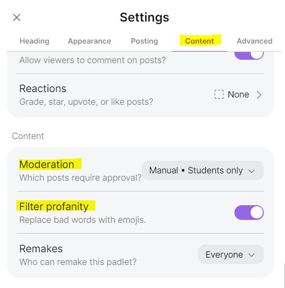 Padlet safety | MyQMUL